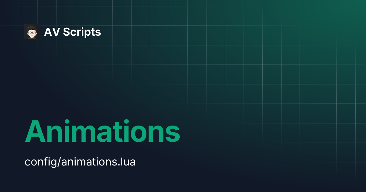 Animations | AV Scripts