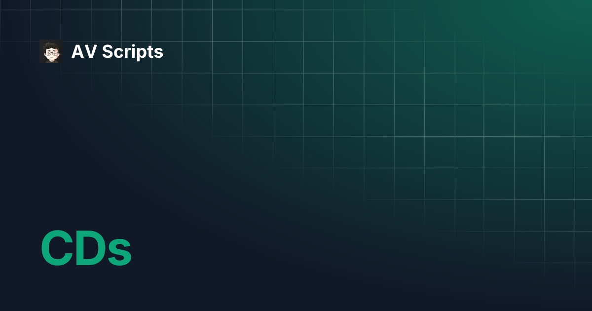 CDs | AV Scripts